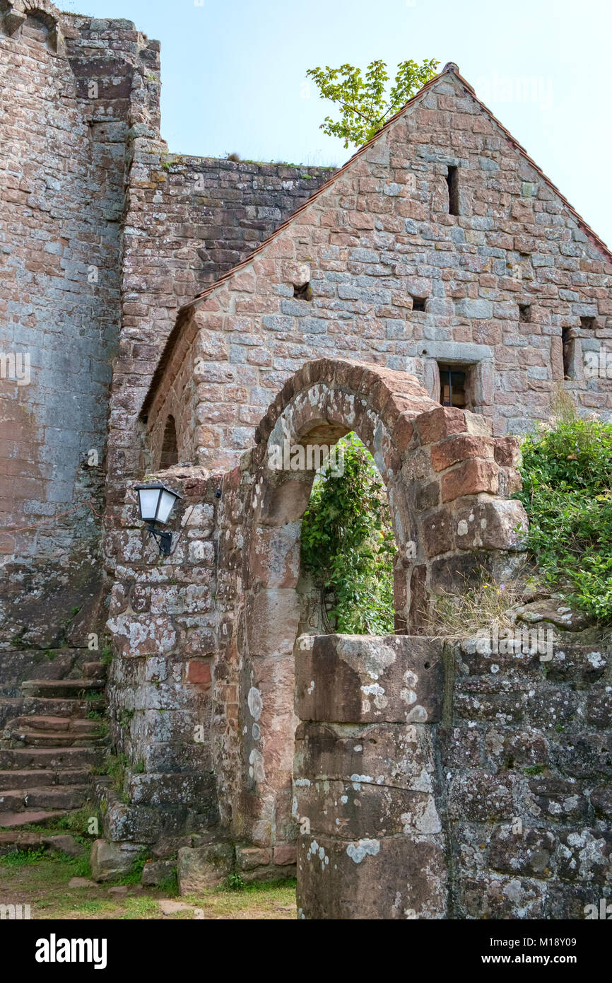 At Madenburg castle ruin at the village of Eschbach near the town of ...