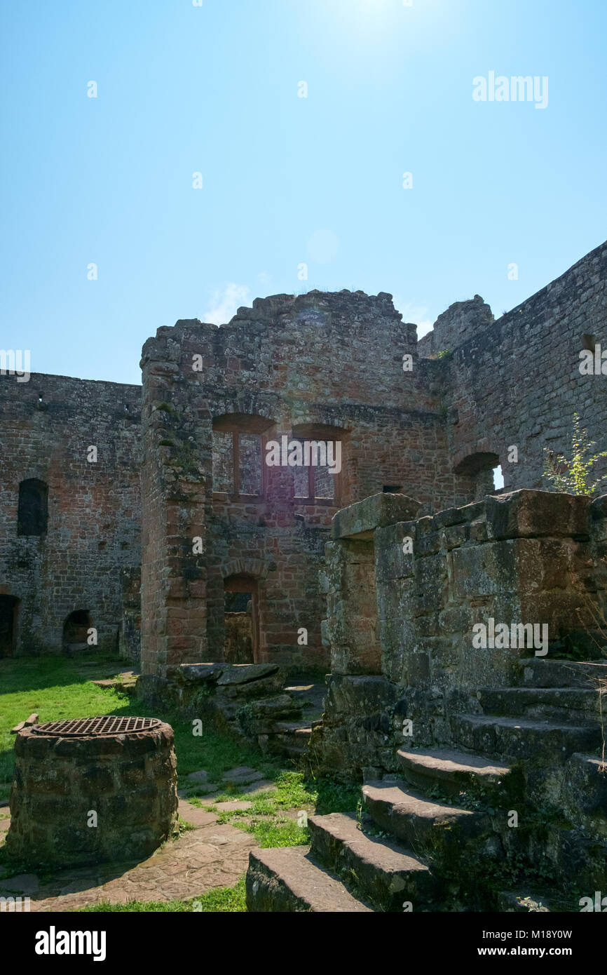 At Madenburg castle ruin at the village of Eschbach near the town of ...