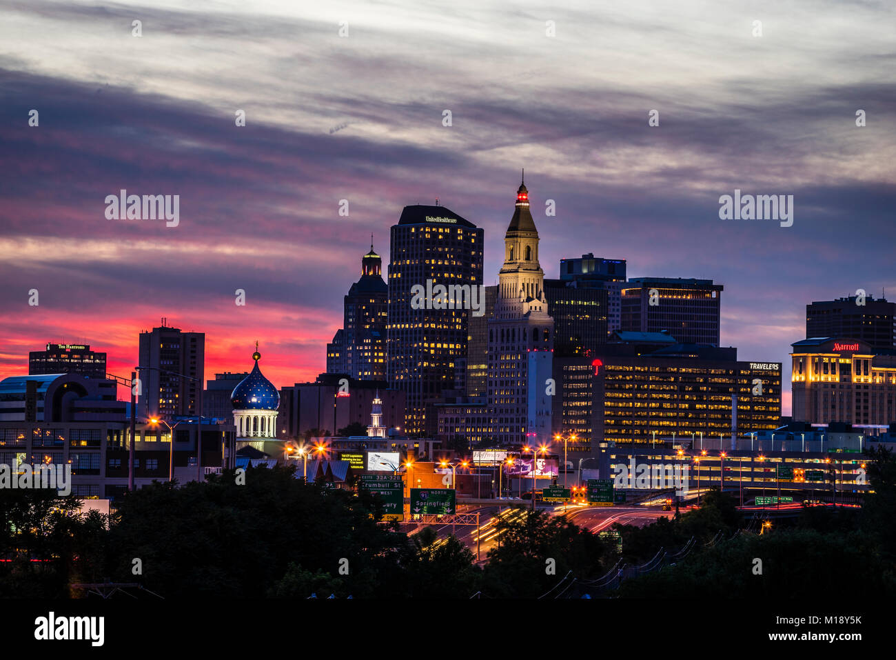 Hartford Skyline Hartford, Connecticut, USA Stock Photo - Alamy