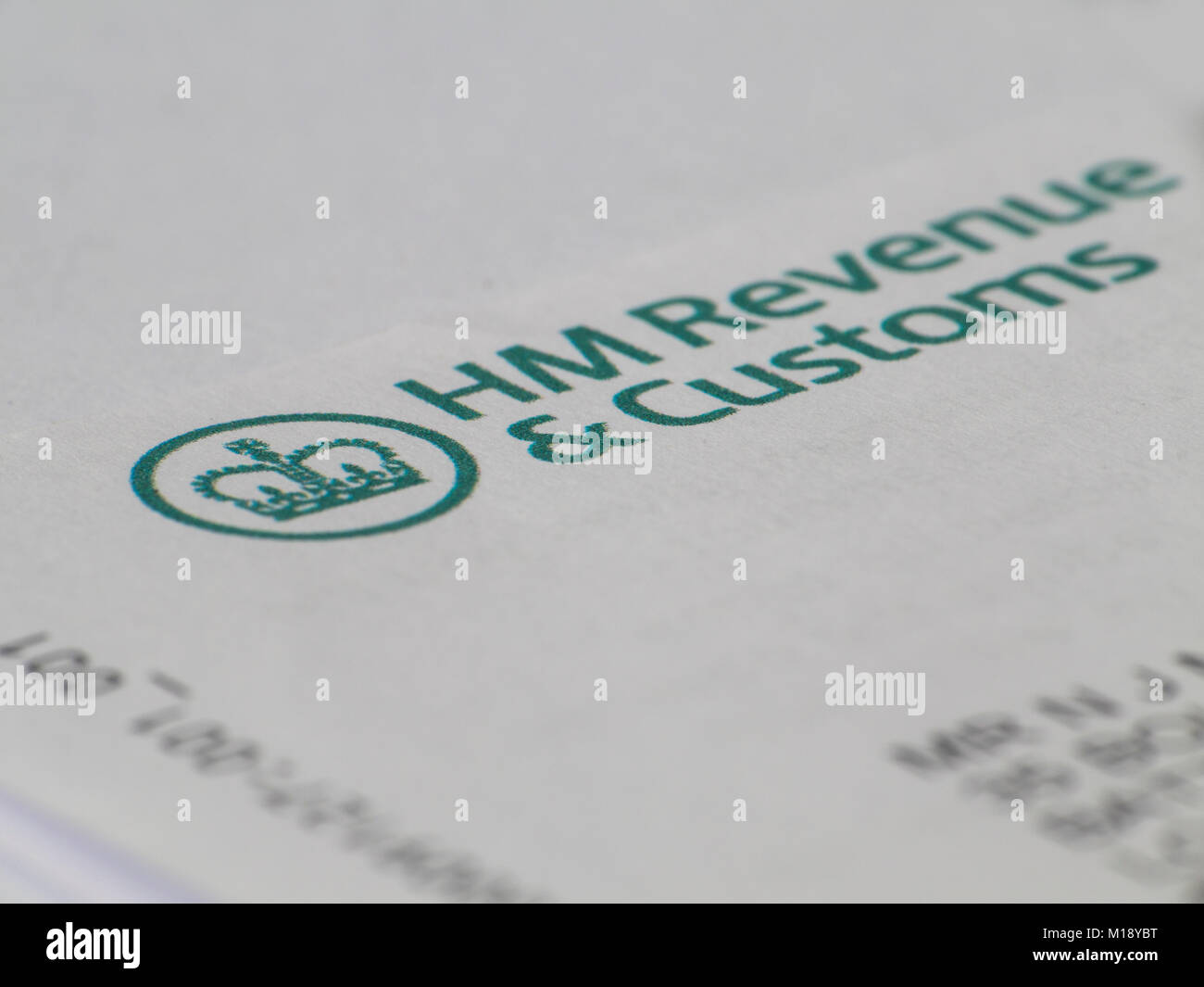 HM Revenue and Customs tax return and self assessment form with some ...