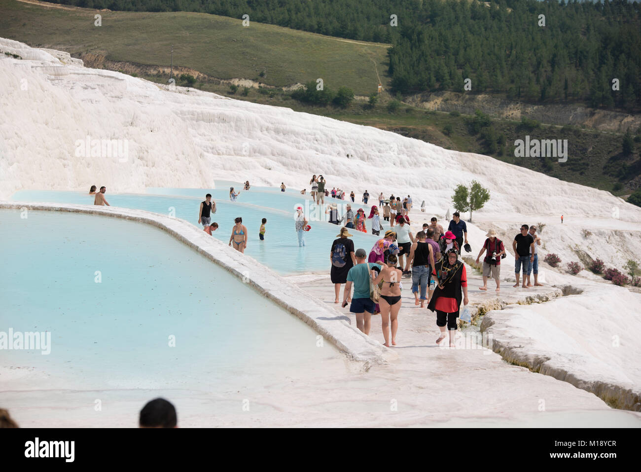 Calcium pools in turkey hi-res stock photography and images - Alamy