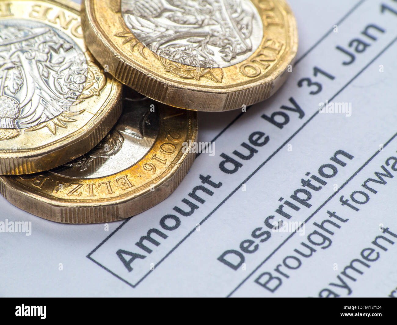 HM Revenue and Customs tax return and self assessment form with some ...