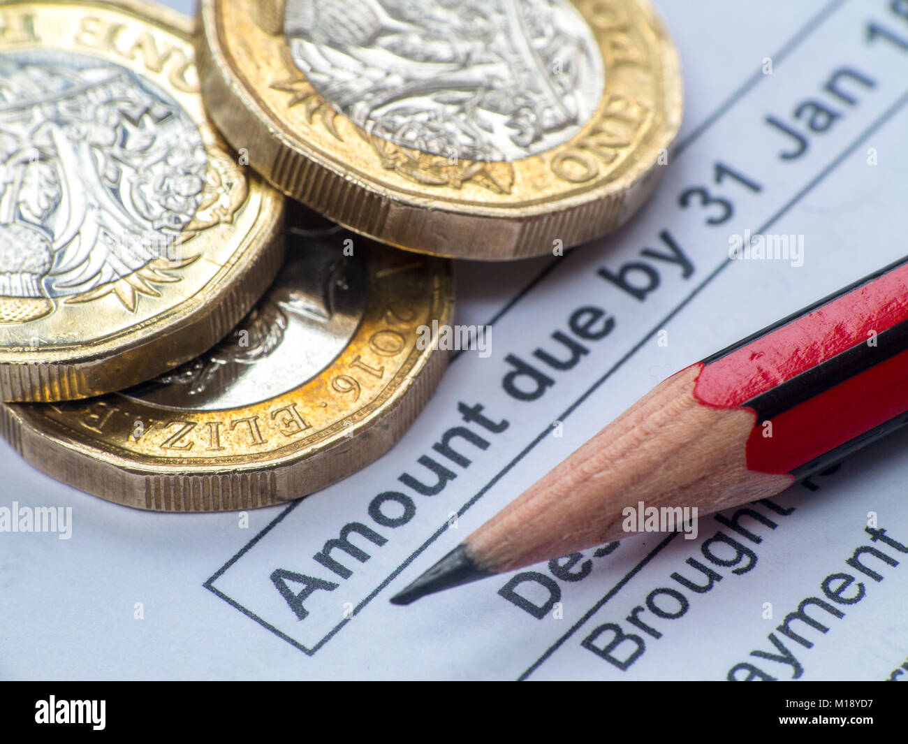 HM Revenue and Customs tax return and self assessment form with some ...