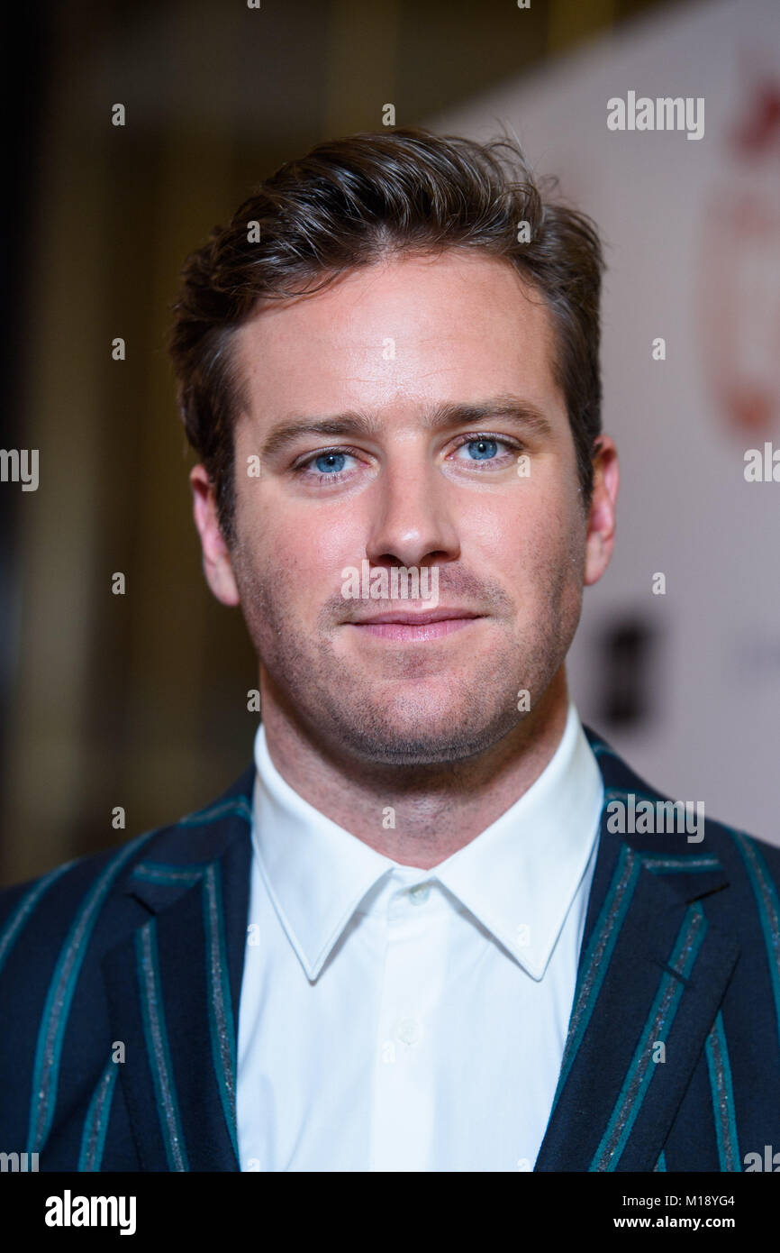 Armie Hammer arriving for the London Critics' Circle Film Awards at the ...