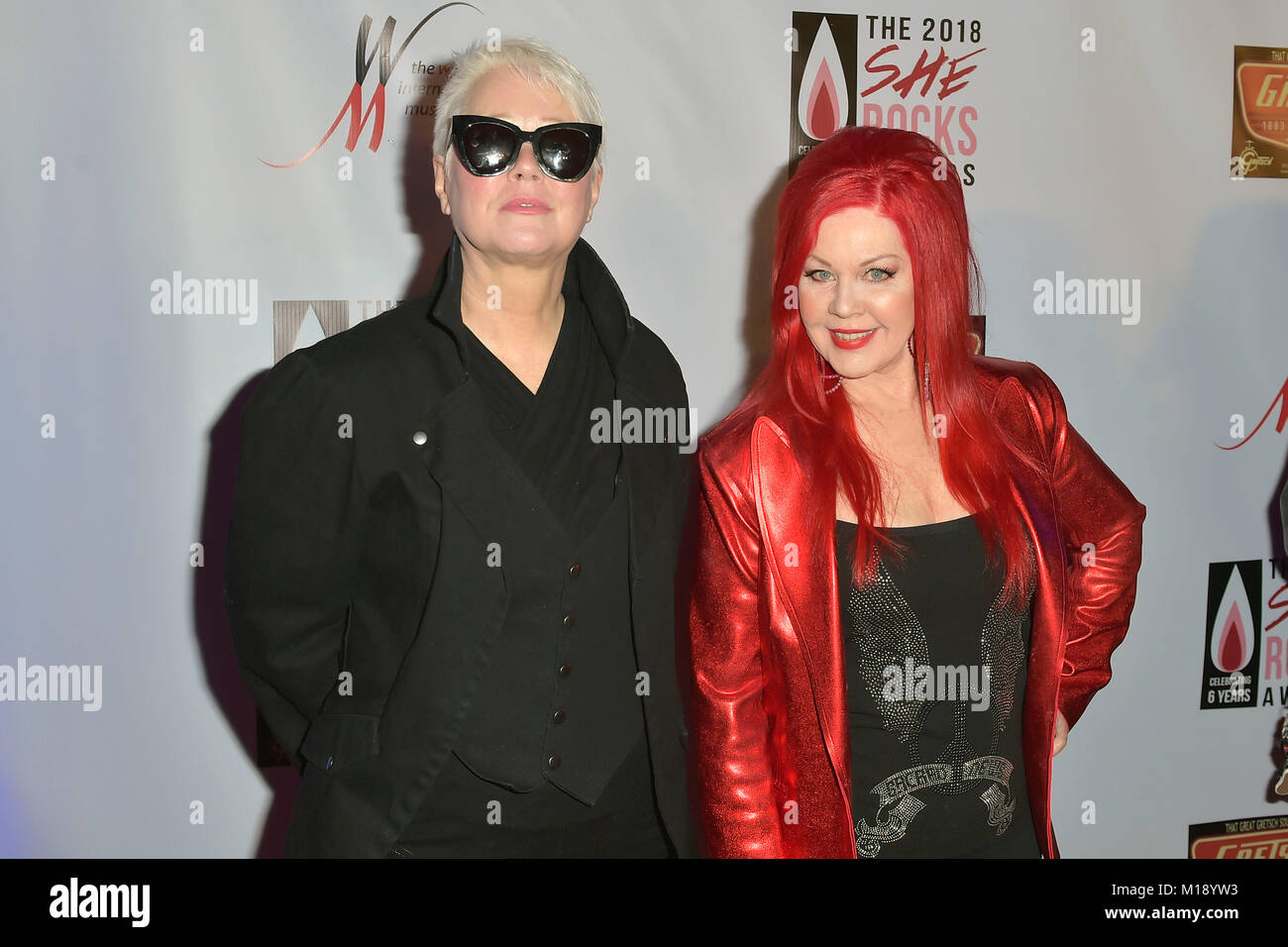 Cindy Wilson and Kate Pierson (The B-52's) attend the 6th Annual She ...