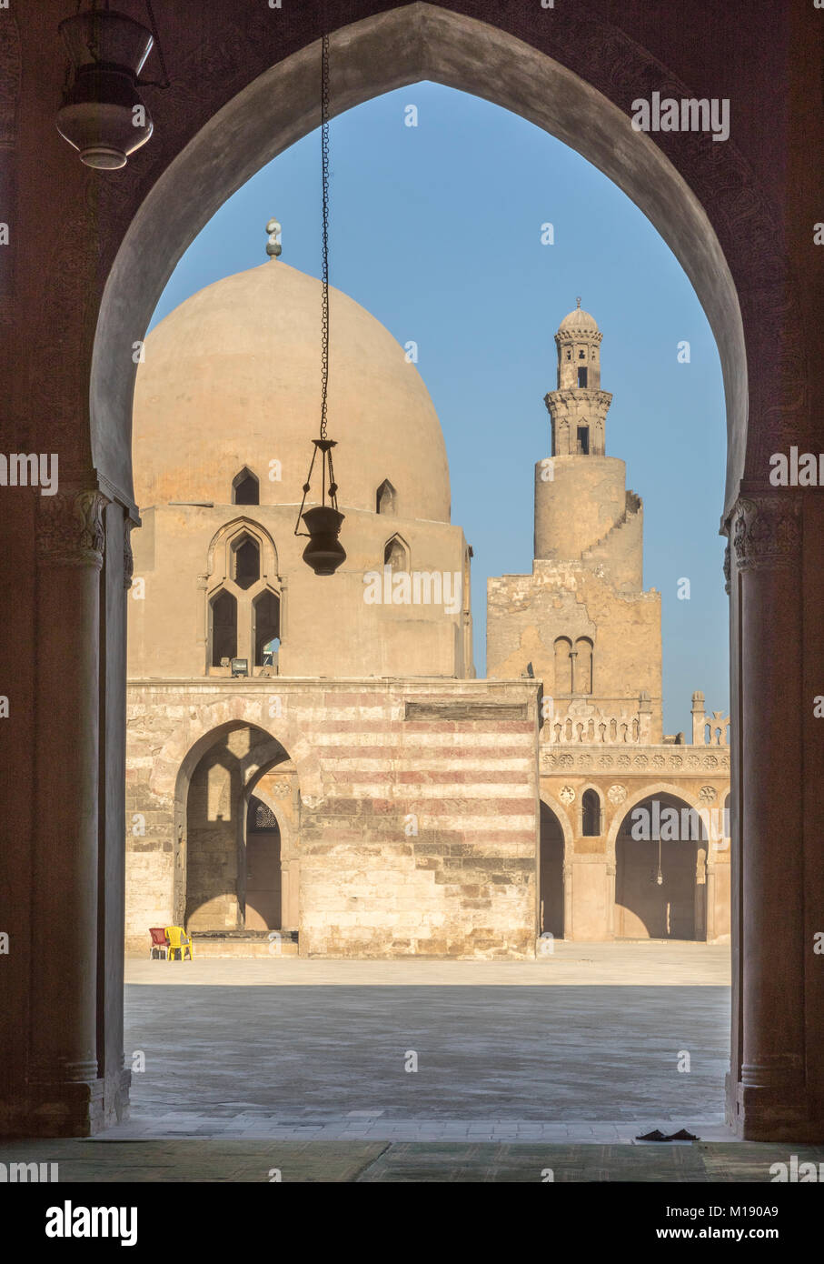 Mamluk Ablutions Fountain (Sablil) and Minaret, Mosque of Ibn Tulun ...