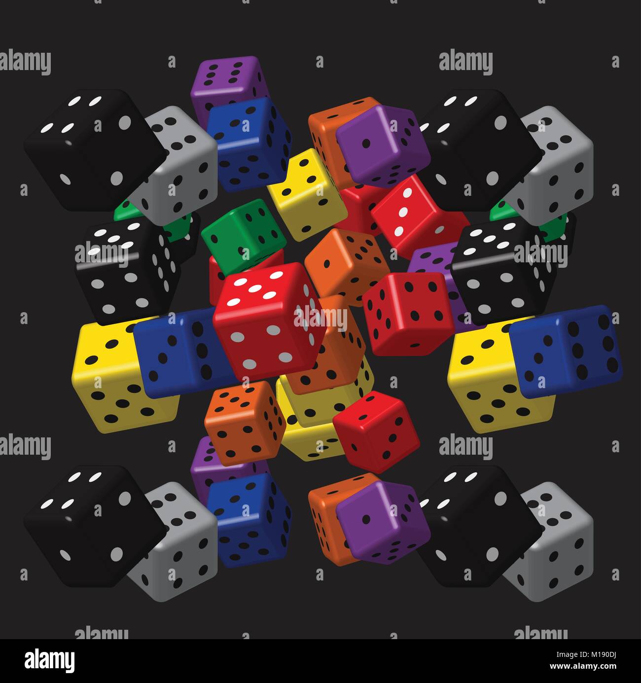 Dice Stock Vector Images - Alamy