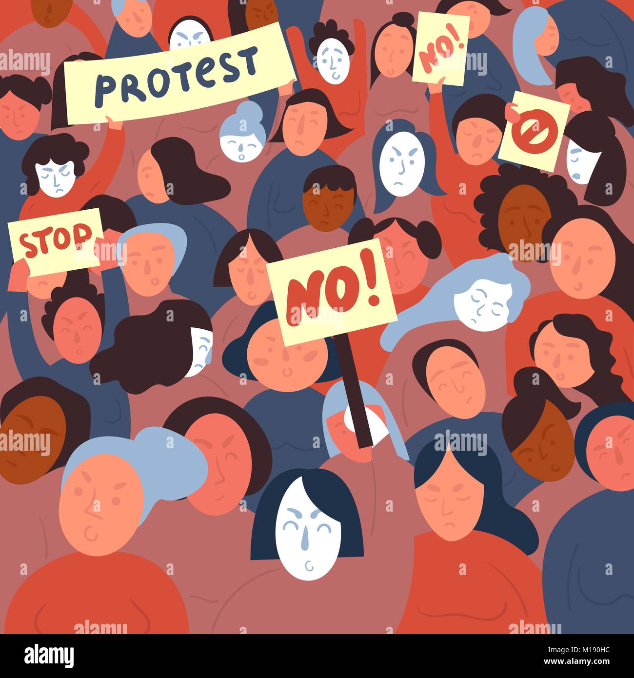Crowd of lgbt protesters Stock Vector Images - Alamy