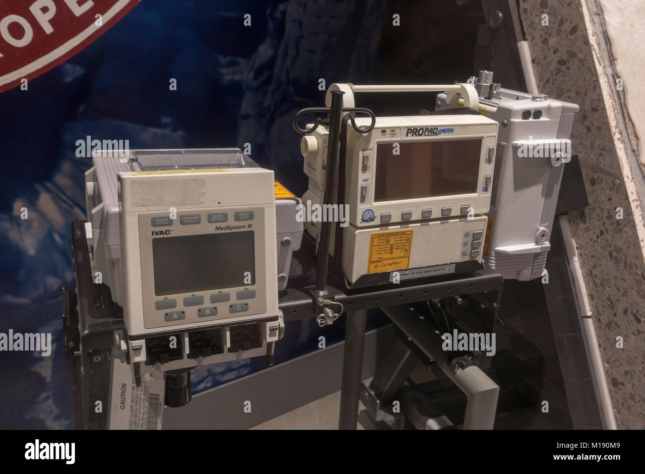 Special Medical Emergency Evacuation Device (SMEED) on display in the ...