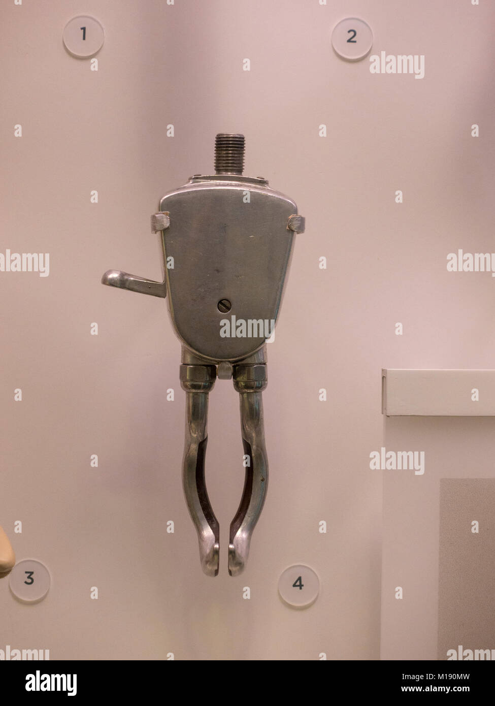 Korean War era APRL Sierra Hook (prosthesis) on display in the National ...