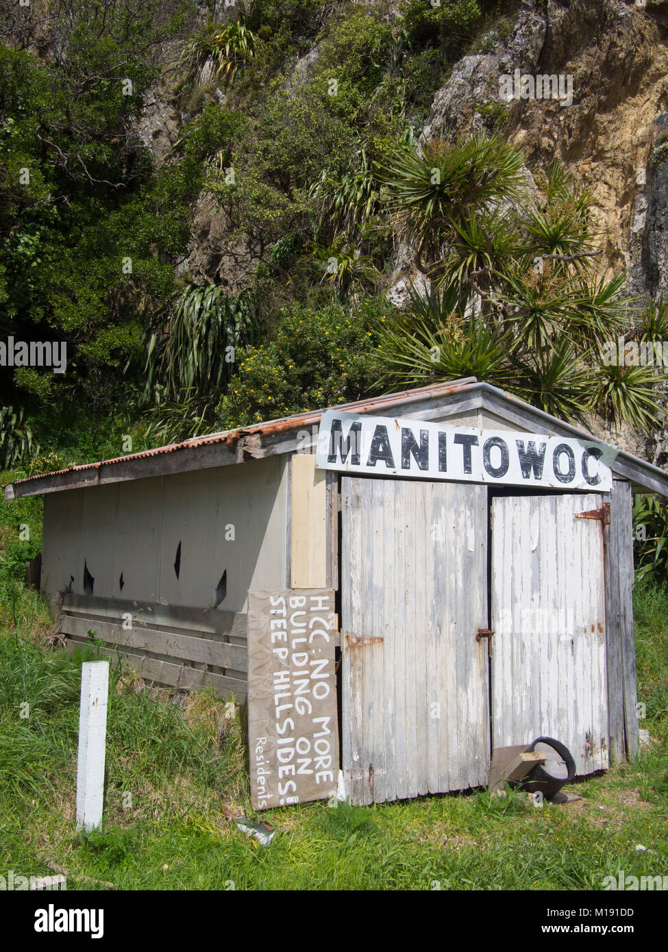 Old Wooden Garage Stock Photo - Alamy