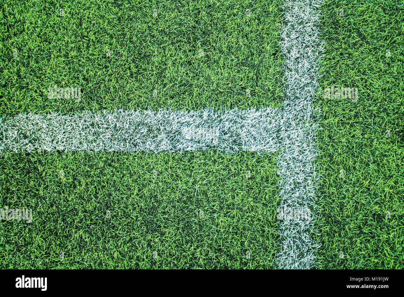 white stripe on soccer field Stock Photo - Alamy
