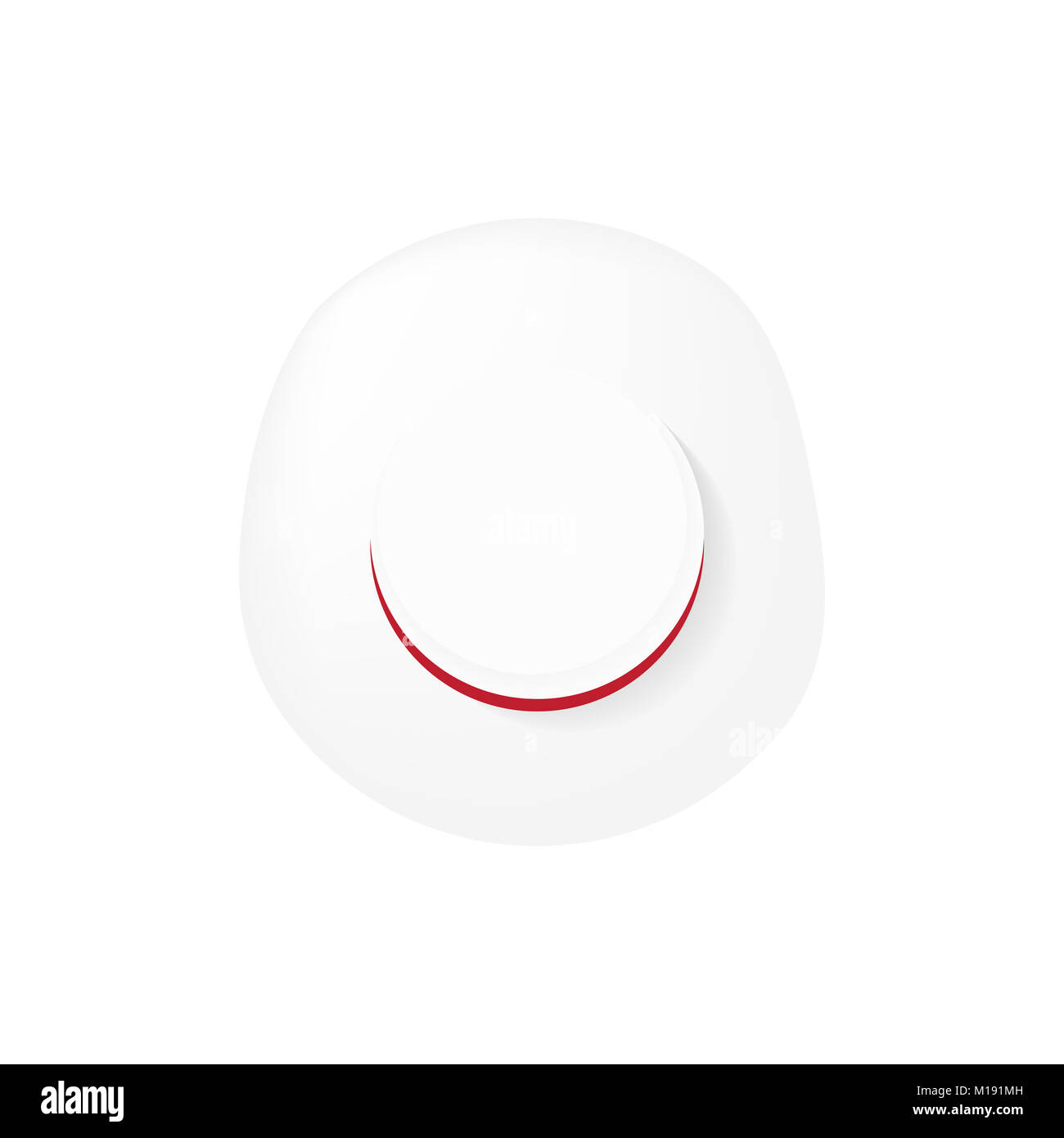 white hat vector Stock Photo - Alamy