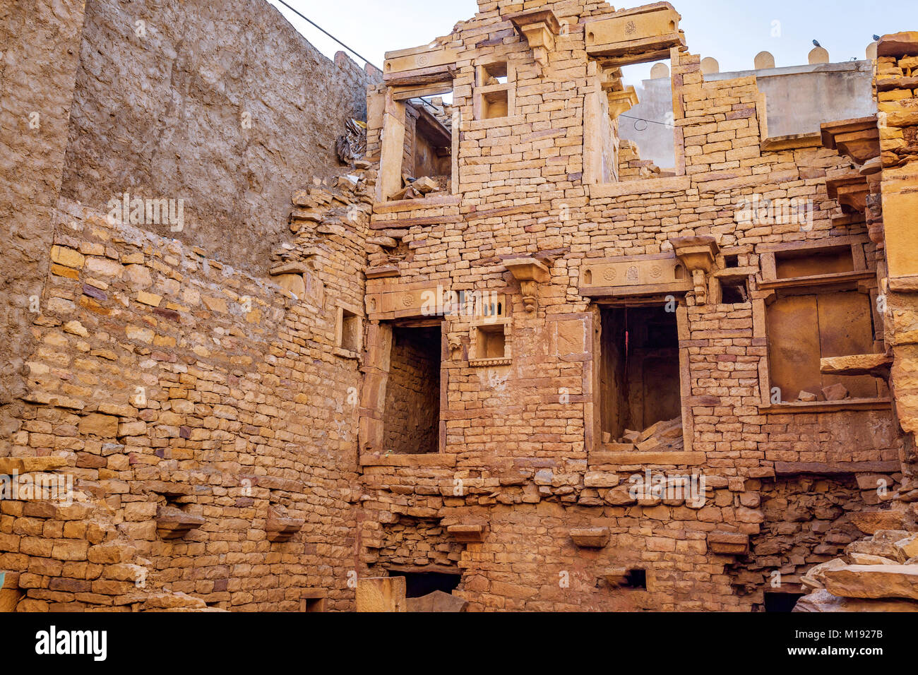 Jaisalmer Fort Rajasthan archaeological ruins of ancient buildings ...