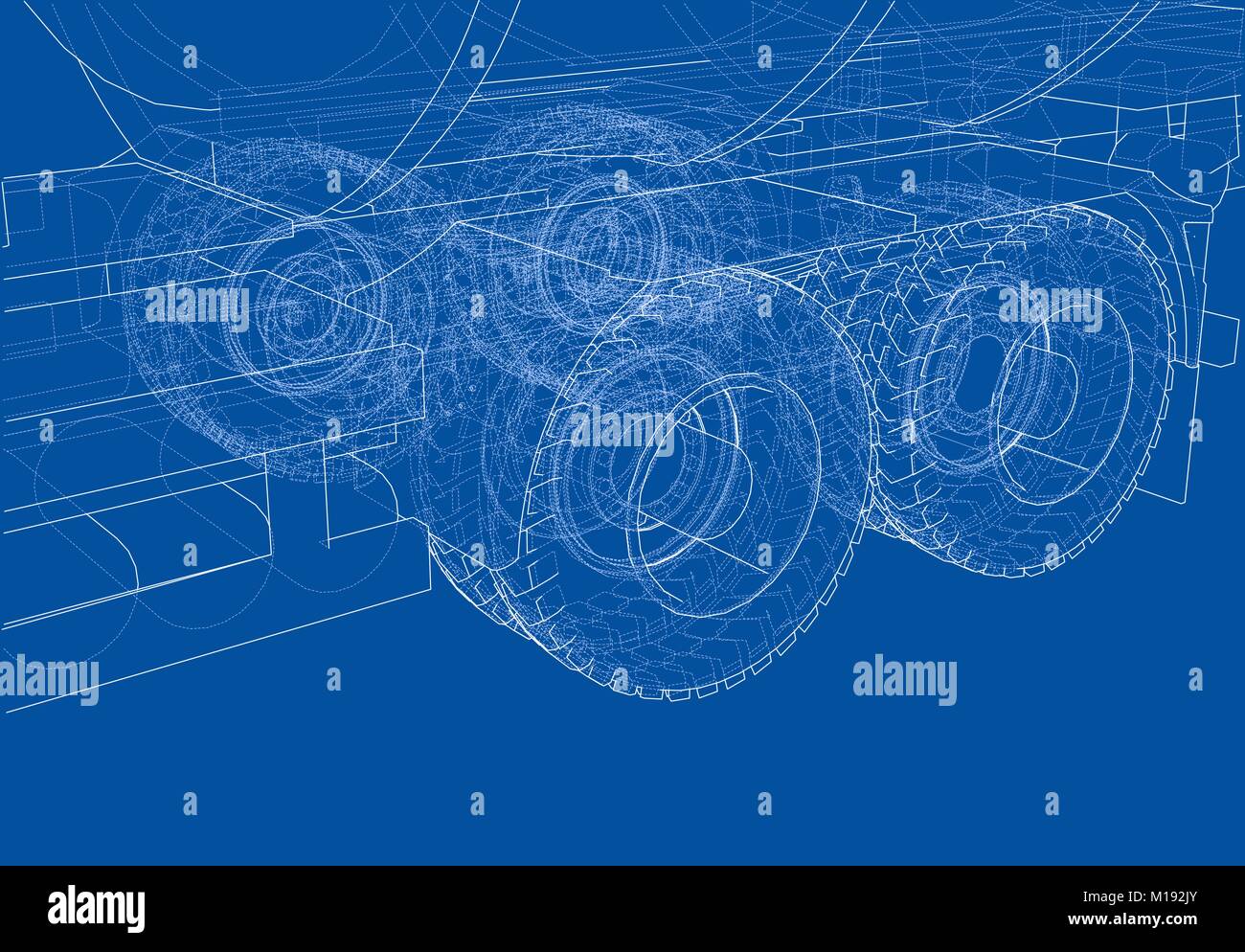 Wheel of large truck and trailers Stock Vector Image & Art - Alamy