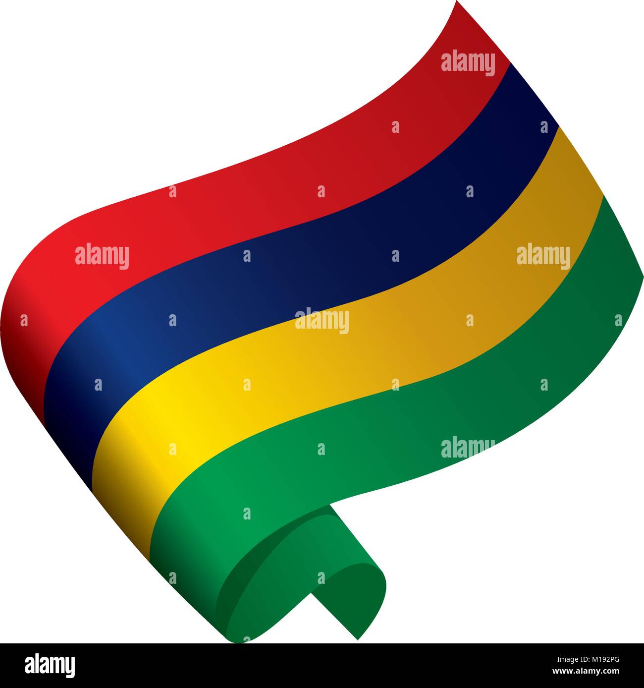 Mauritius flag, vector illustration Stock Vector Image & Art - Alamy
