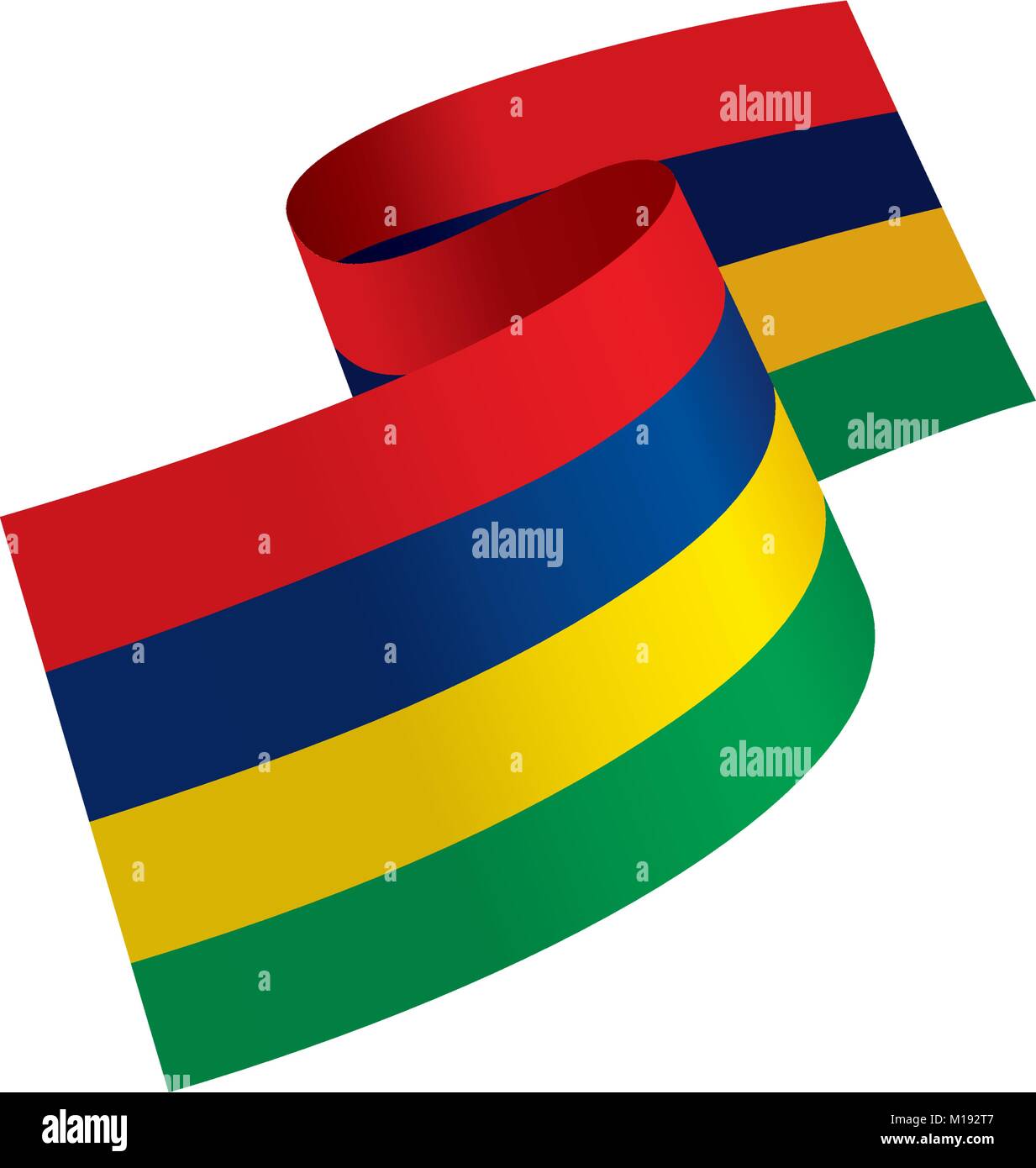 Mauritius flag, vector illustration Stock Vector Image & Art - Alamy
