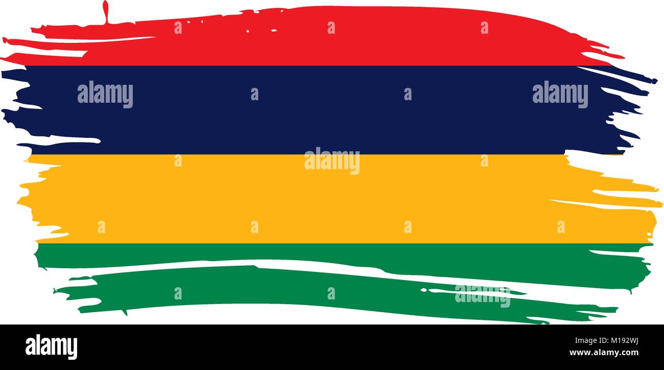 Mauritius flag, vector illustration Stock Vector Image & Art - Alamy
