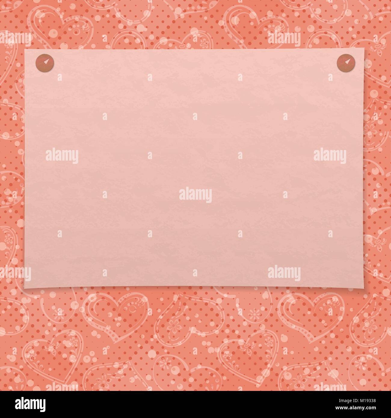 Valentine background with paper Stock Vector Image & Art - Alamy