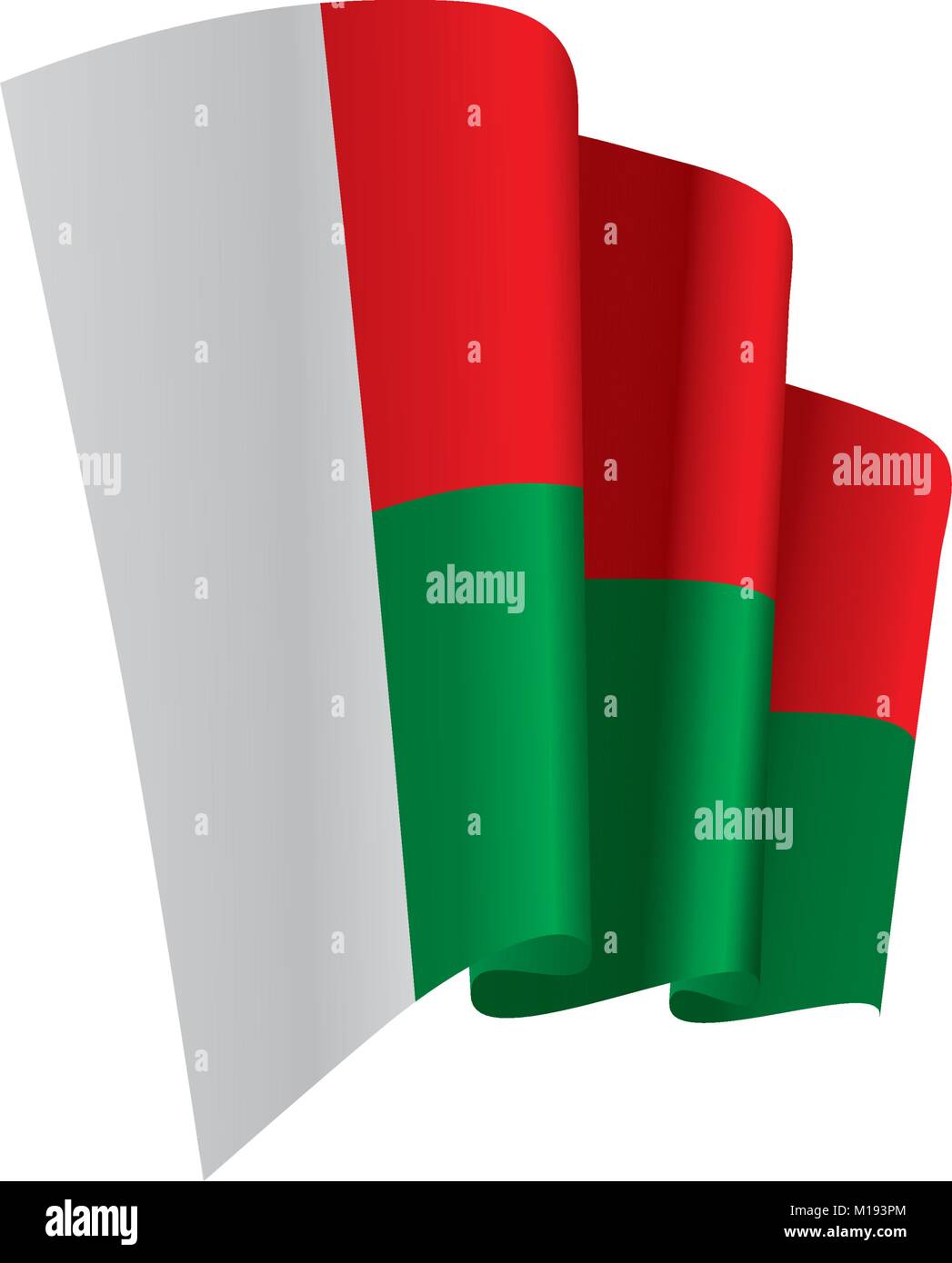 Madagascar flag, vector illustration Stock Vector Image & Art - Alamy