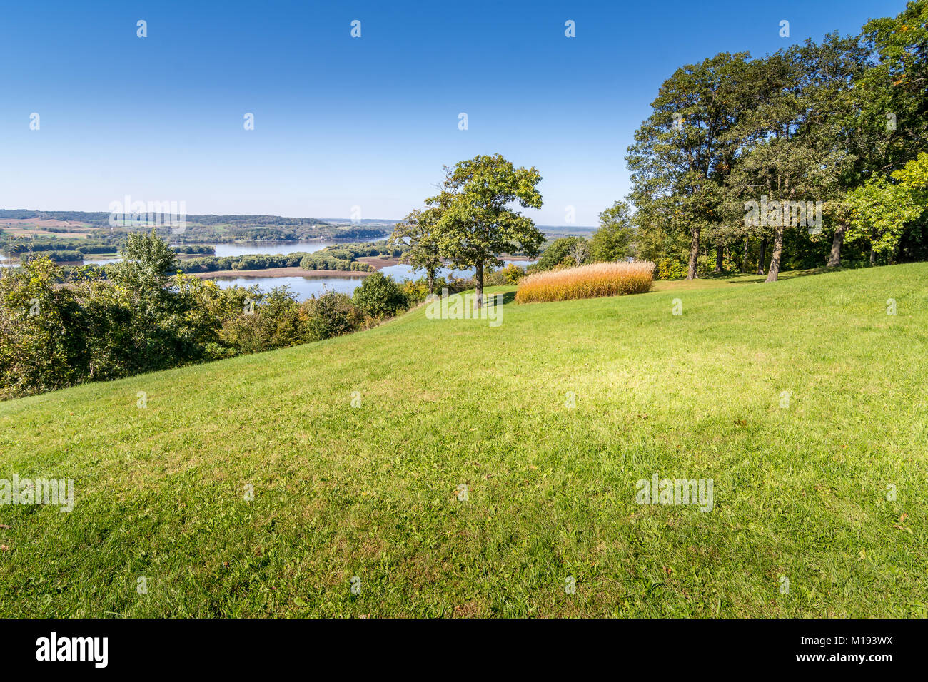 Mississippi River overlook located in Galena, Illinois Stock Photo - Alamy