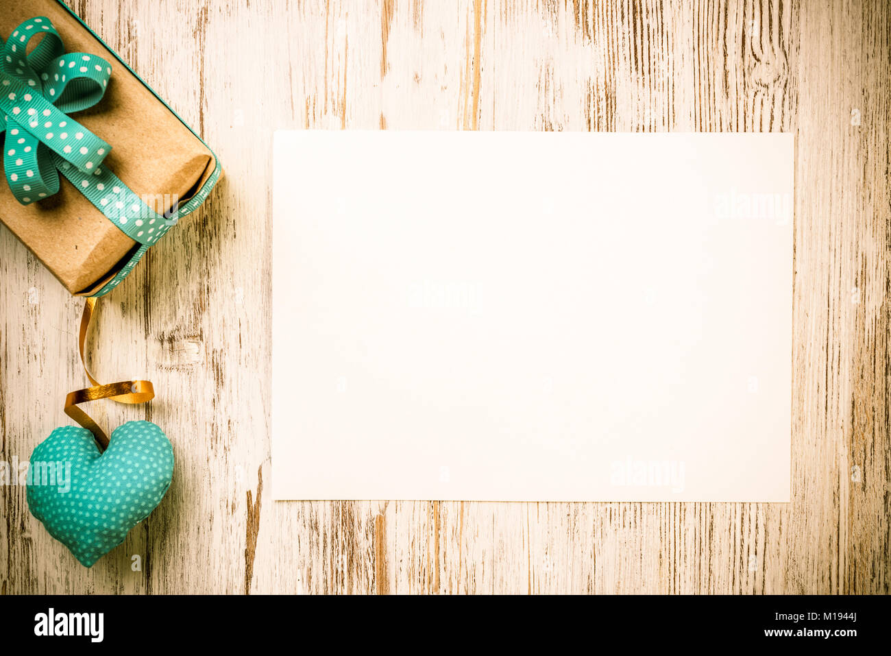 Blank paper for writing message Stock Photo - Alamy