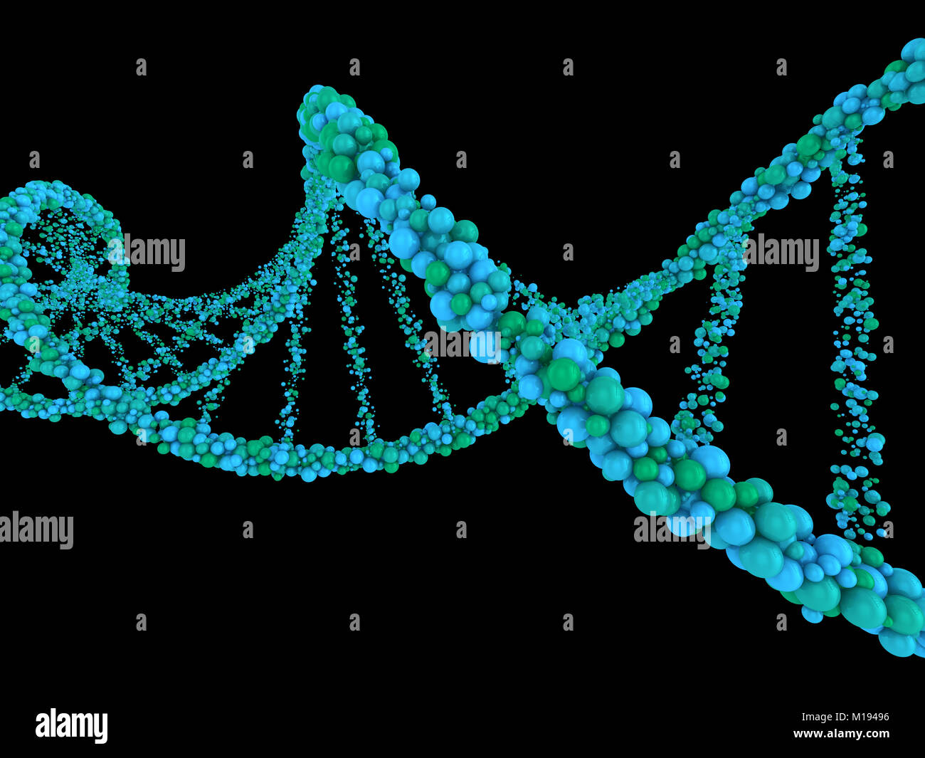 DNA chain. Abstract scientific background. Beautiful illustraion ...