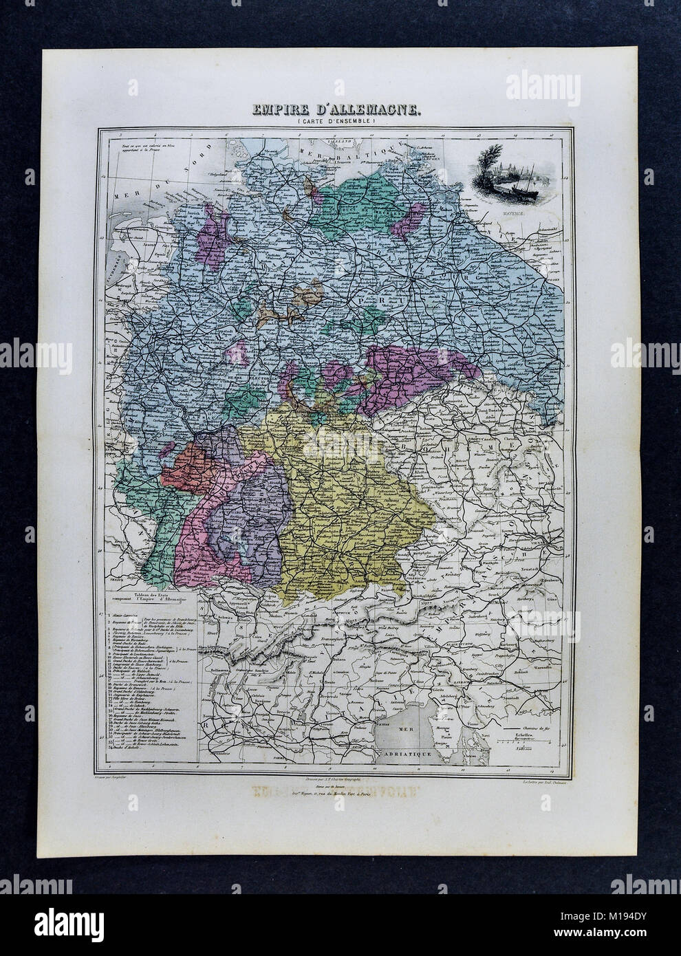 Germany german empire map hi-res stock photography and images - Alamy