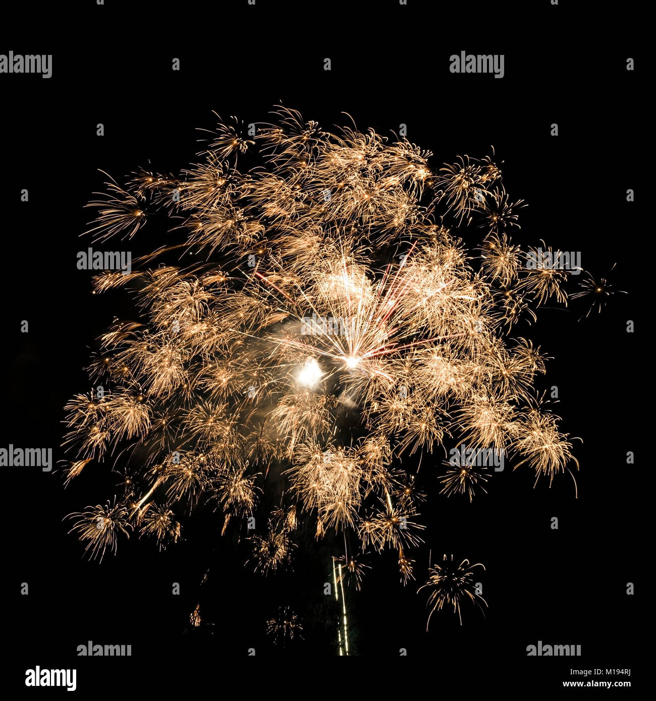Small free firework display, Britannia Inn, Elterwater, Langdale ...