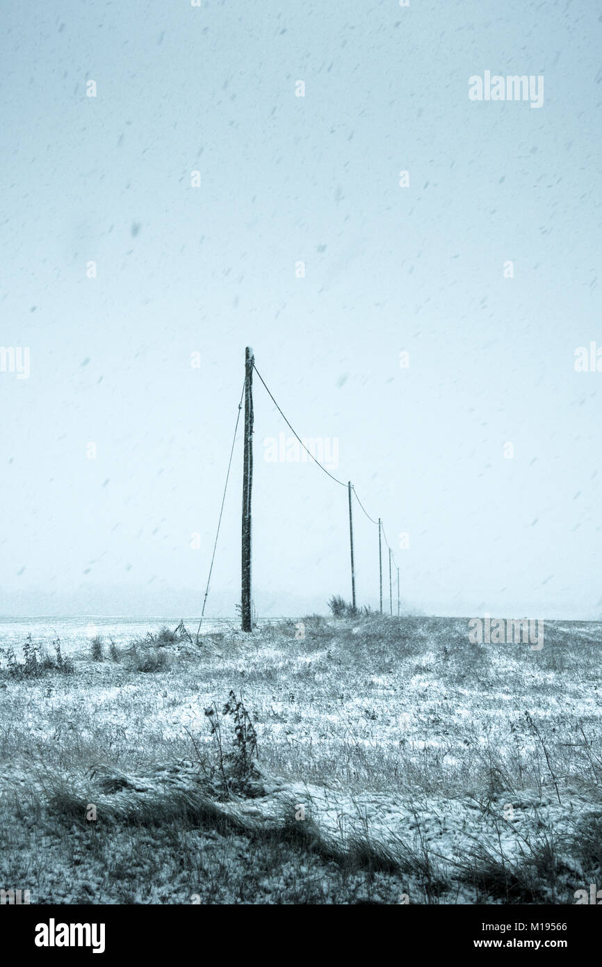 Power poles in the countryside hi-res stock photography and images - Alamy