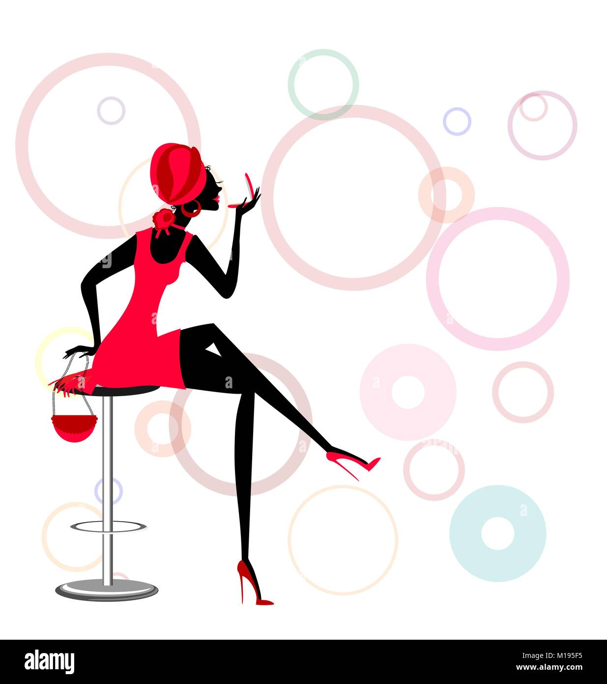 Lady girl Stock Vector Images - Alamy