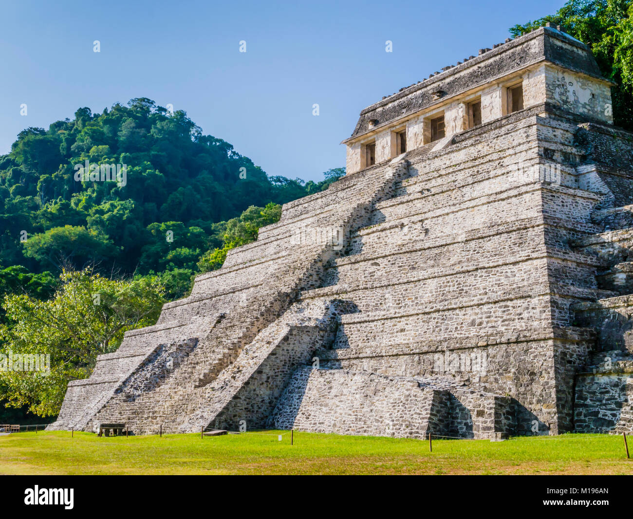 Temple of Inscriptions, Palenque archaeological site, Chiapas, Mexico ...