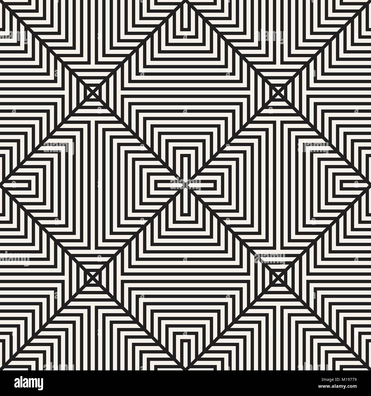 Vector seamless stripes pattern. Modern stylish texture with monochrome ...