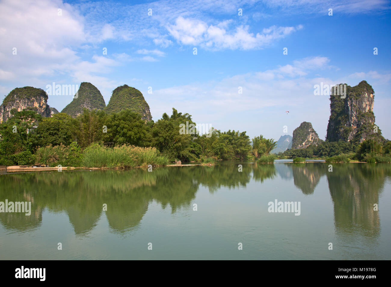 Lijiang river yangshuo and karst terrain hi-res stock photography and ...