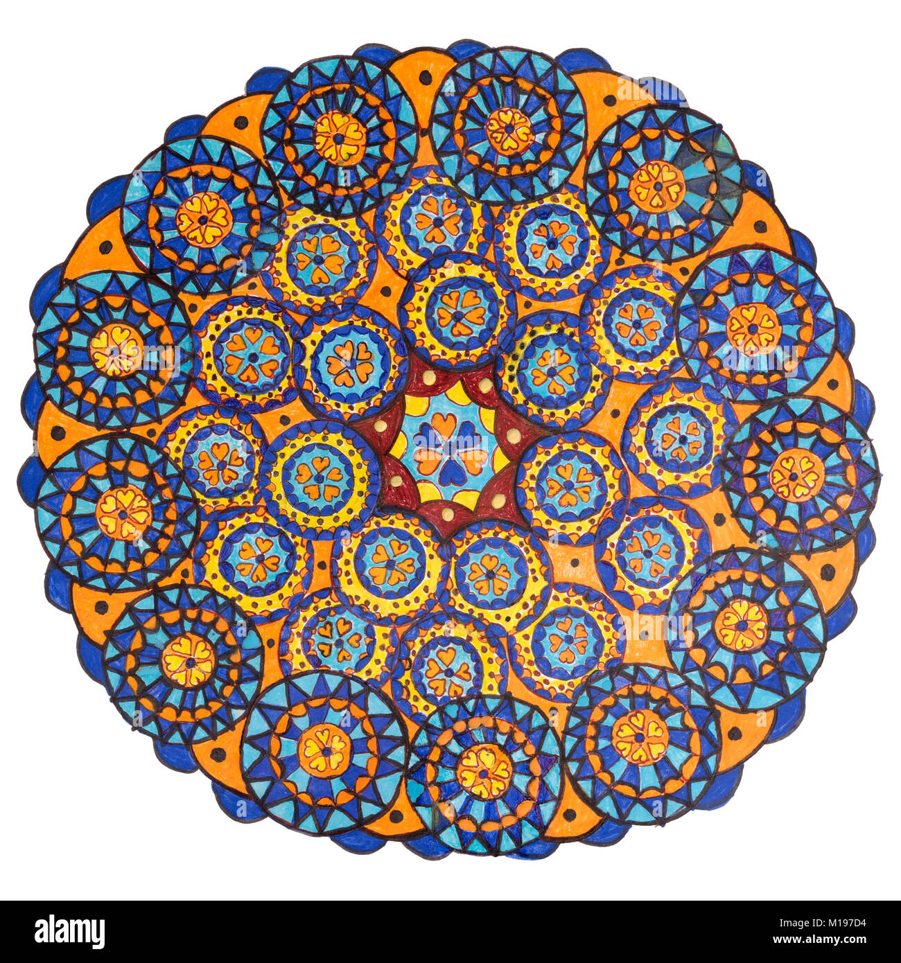 Colorful geometric painting Cut Out Stock Images & Pictures - Alamy