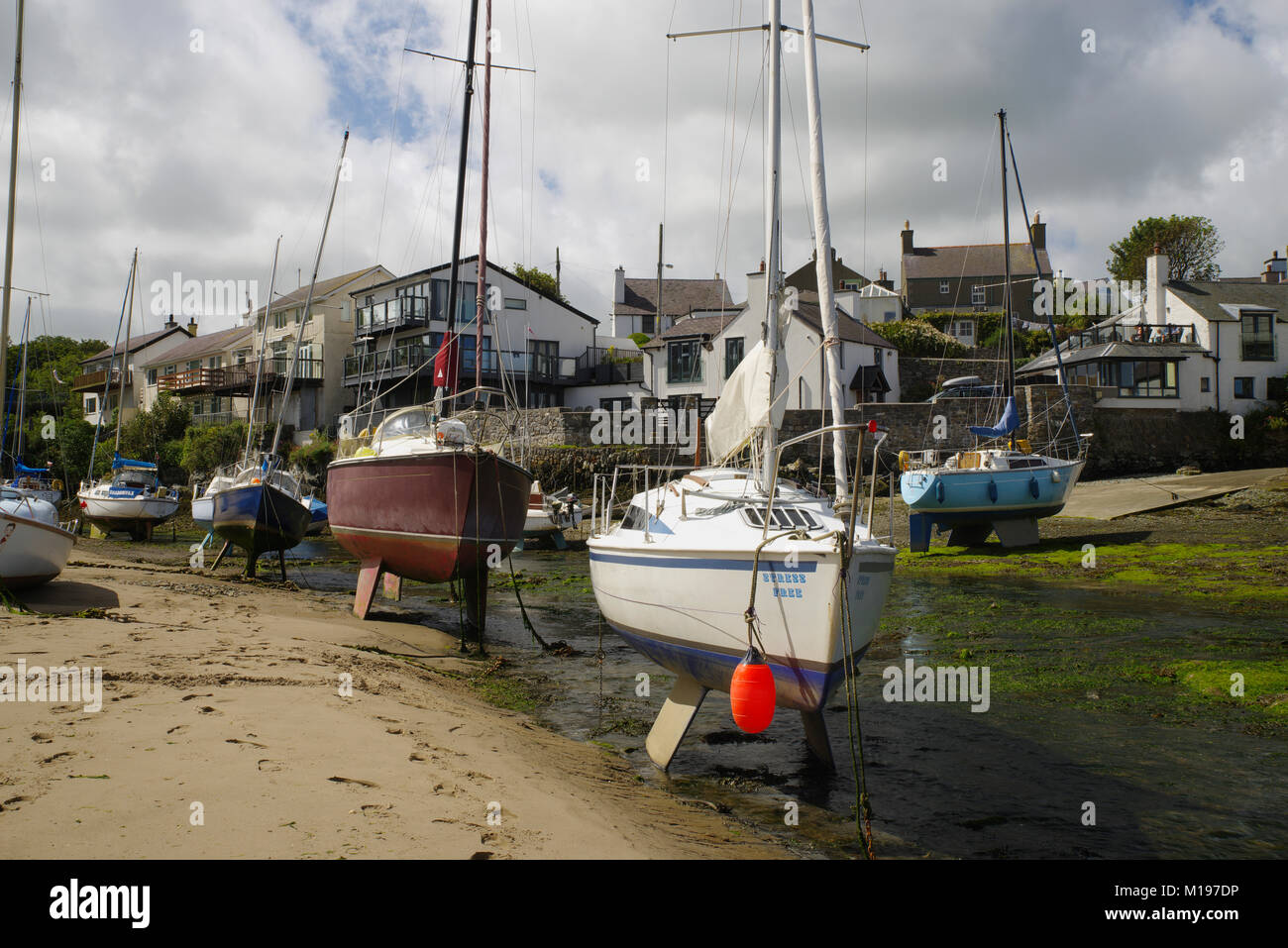 Cemaes Bay Harbour Stock Photo - Alamy
