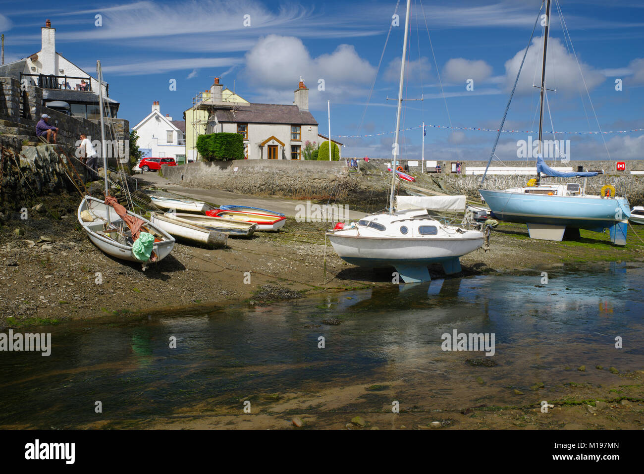 Cemaes Bay Harbour Stock Photo - Alamy
