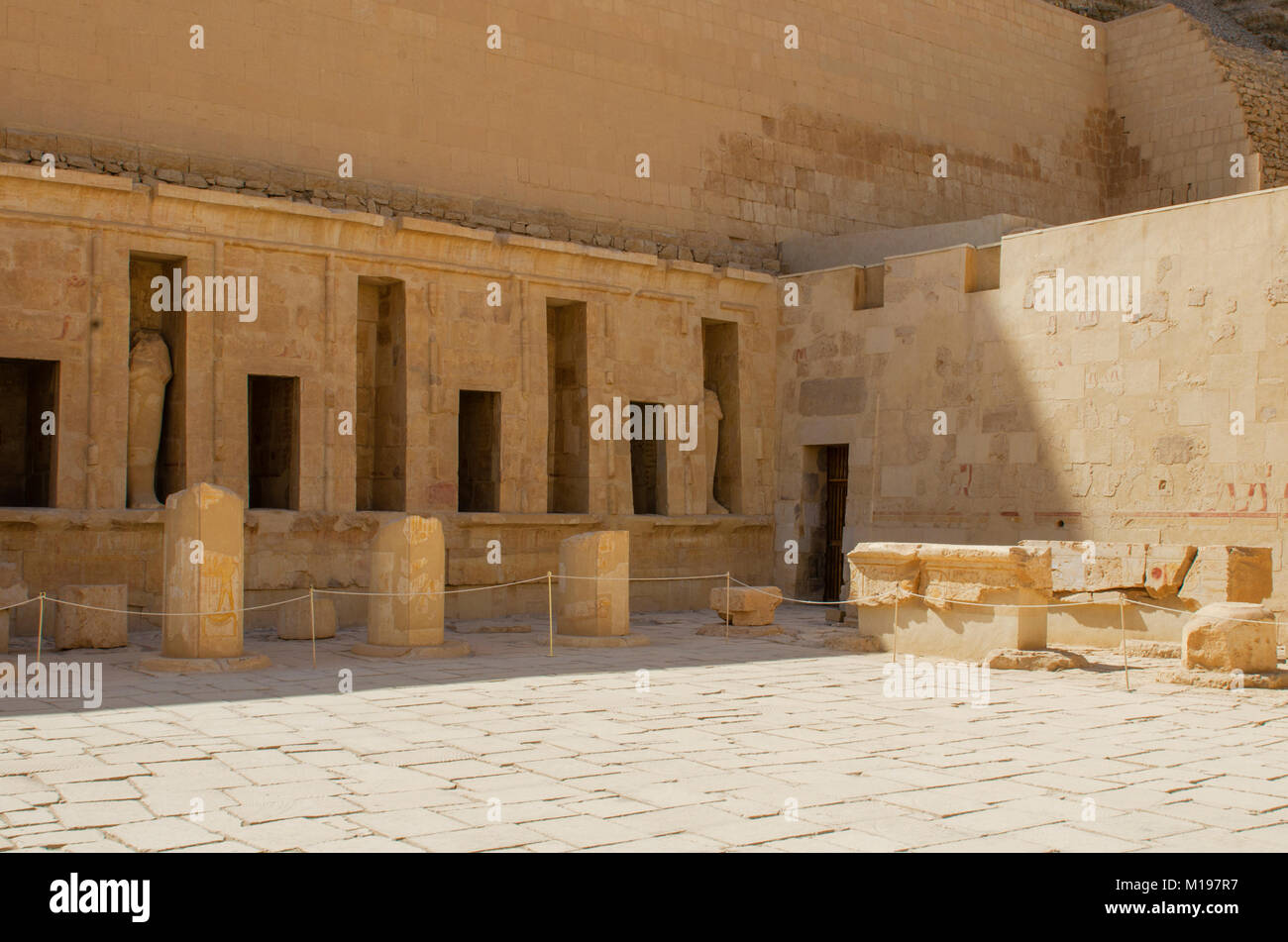 The funerary temple of Hatshepsut in Deir el-Bahri. The temple of Queen ...