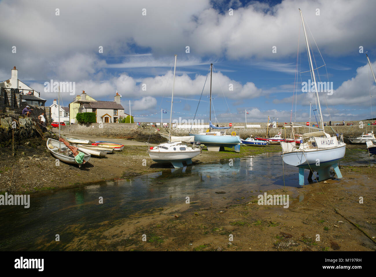 Cemaes Bay Harbour Stock Photo - Alamy