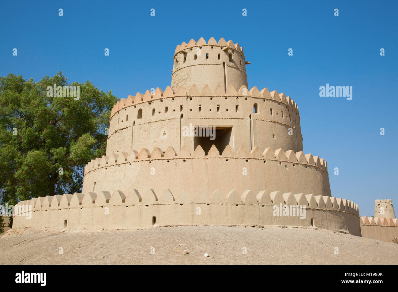 Famous Jahili fort in Al Ain oasis, United Arab Emirates Stock Photo ...