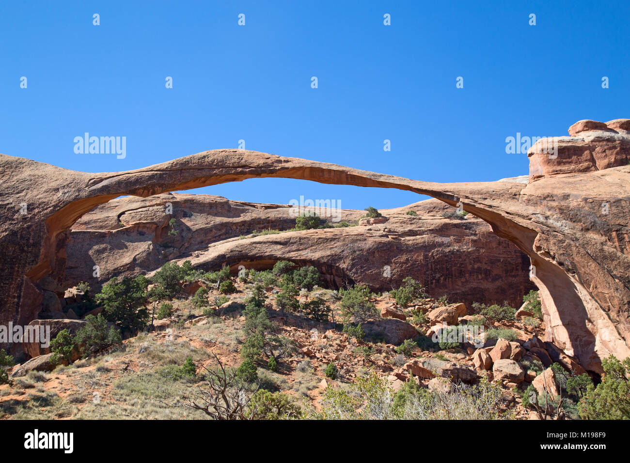 Famous Landscape arch in the Arches National park, Utah, USA Stock ...