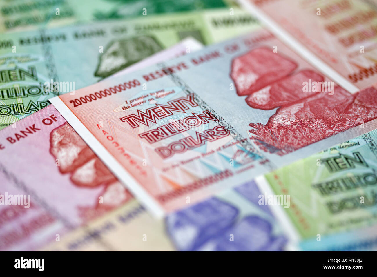 Banknotes of Zimbabwe after hyperinflation Stock Photo - Alamy