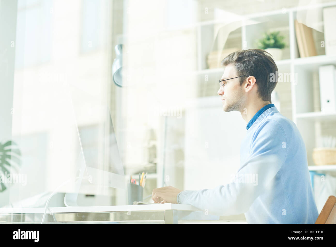 IT Professional Coding in Office Stock Photo - Alamy