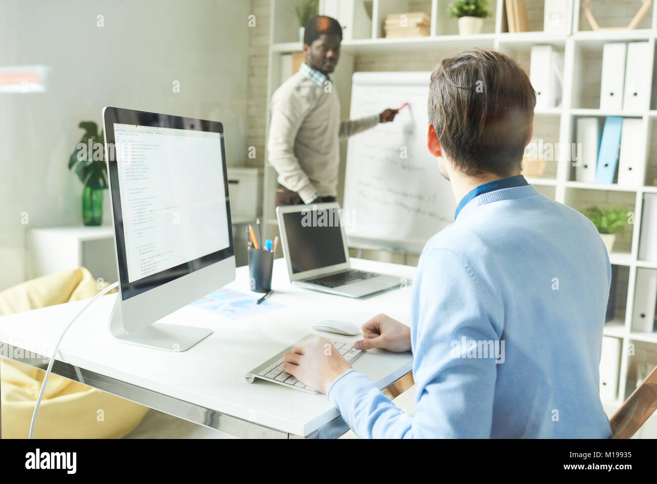 Web Developers Team Working in Office Stock Photo - Alamy