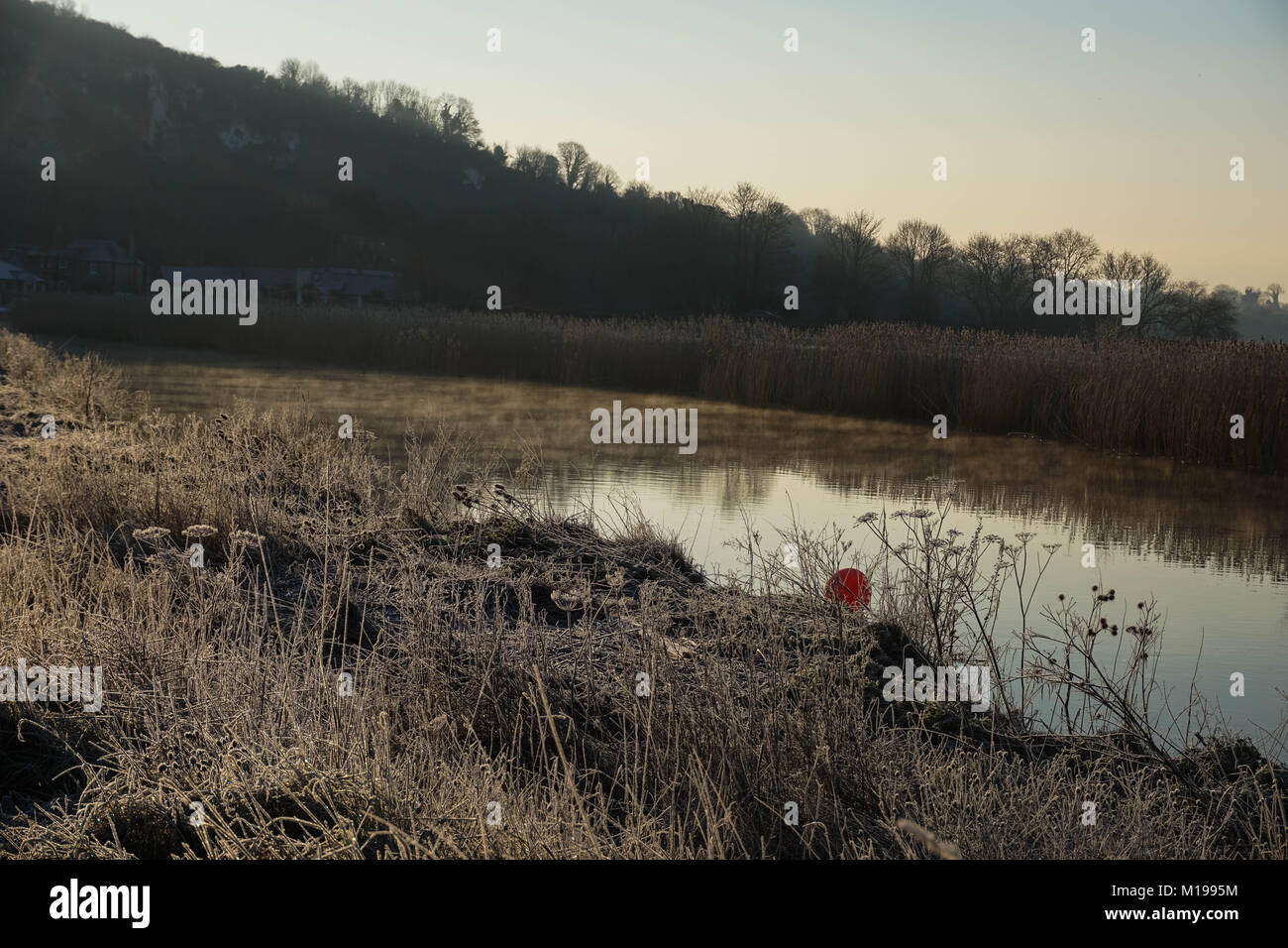 A frosty morning in Amberley West Sussex Stock Photo - Alamy