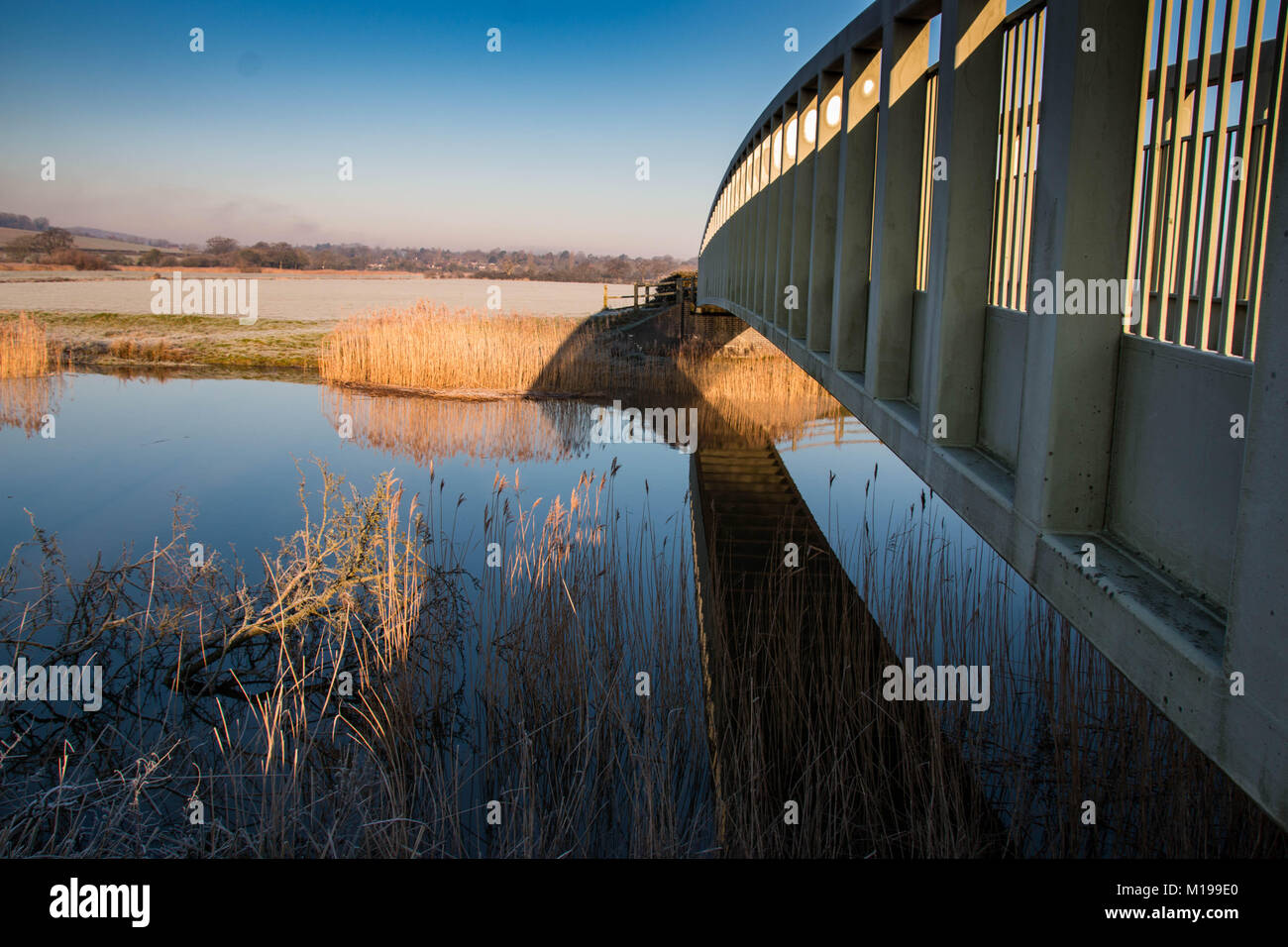 A frosty morning in Amberley West Sussex Stock Photo - Alamy