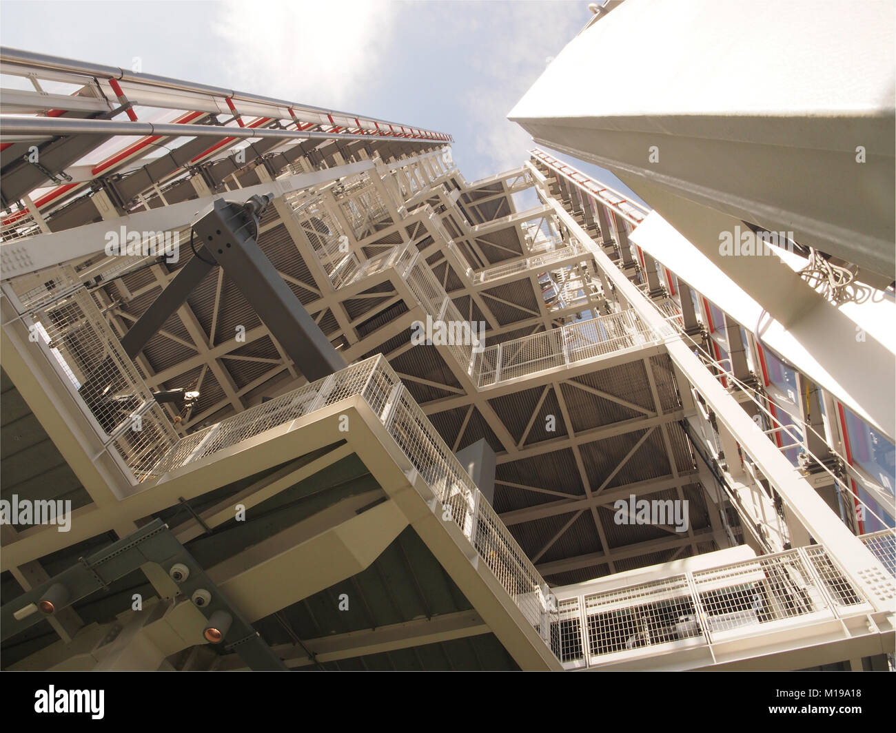 A view from the top viewing floor, level 72, looking skywards through ...