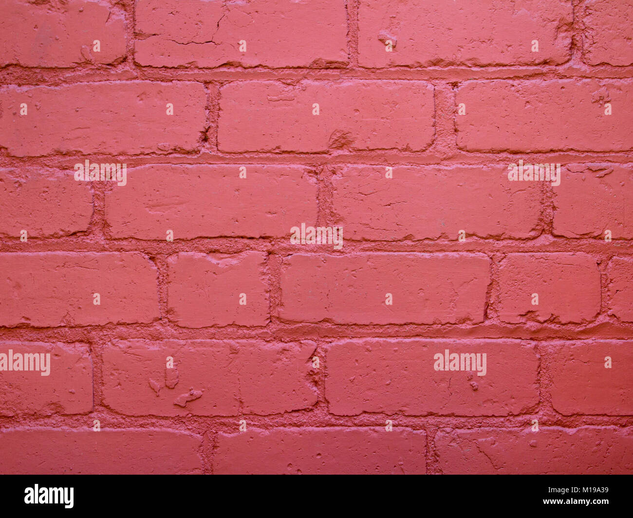 Old red painted brick wall Stock Photo - Alamy