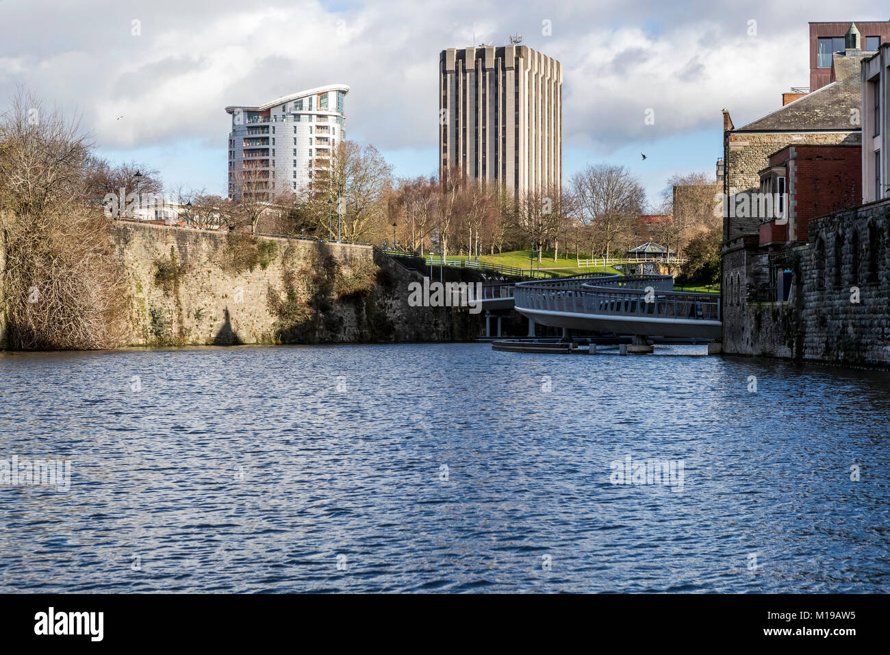 Castle Park Bridge at Finzels Reach, Bristol, UK Stock Photo - Alamy