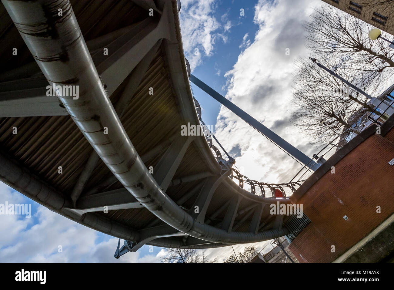 The Valentine Bridge, Temple Meads Landing, Bristol, UK Stock Photo - Alamy